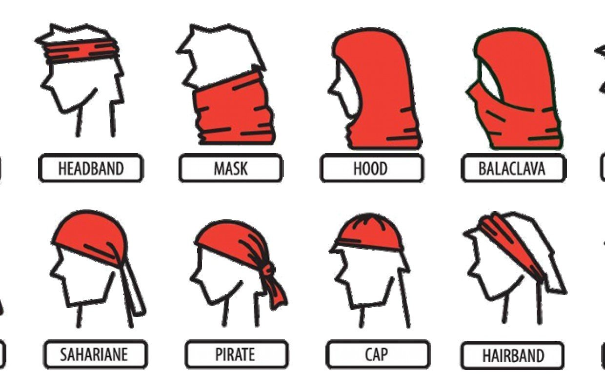 Maneras de ponerse una braga de cuello o tubular BUFF®